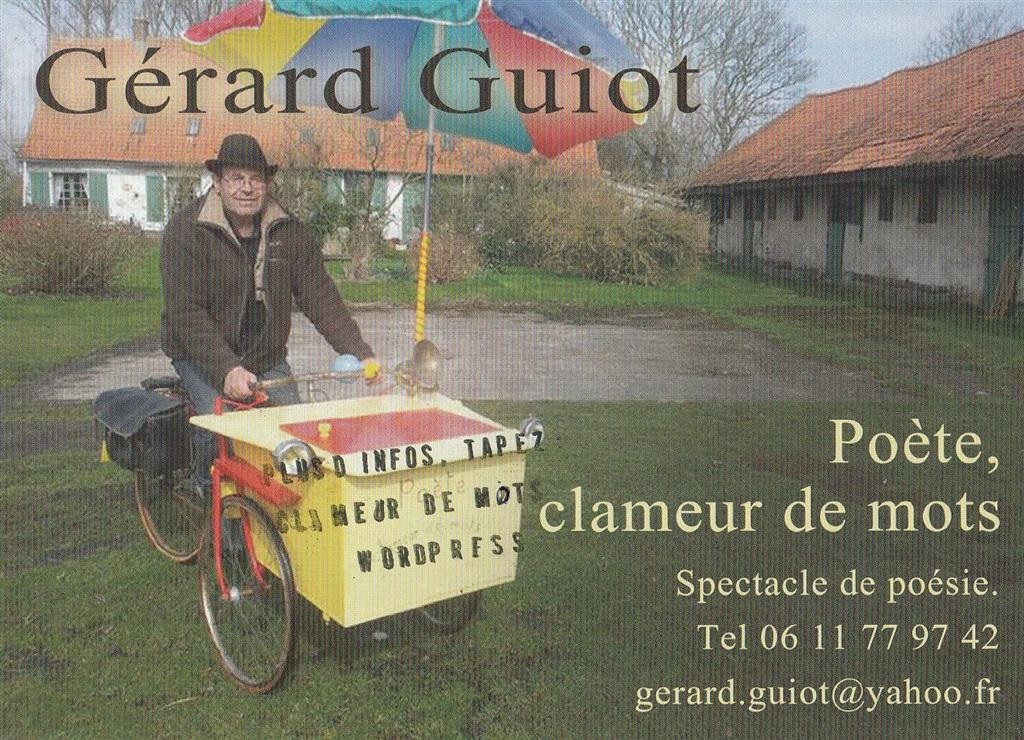 Gerard Guiot : le poète dans l'âme - Spectacles - LillelaNuit.com