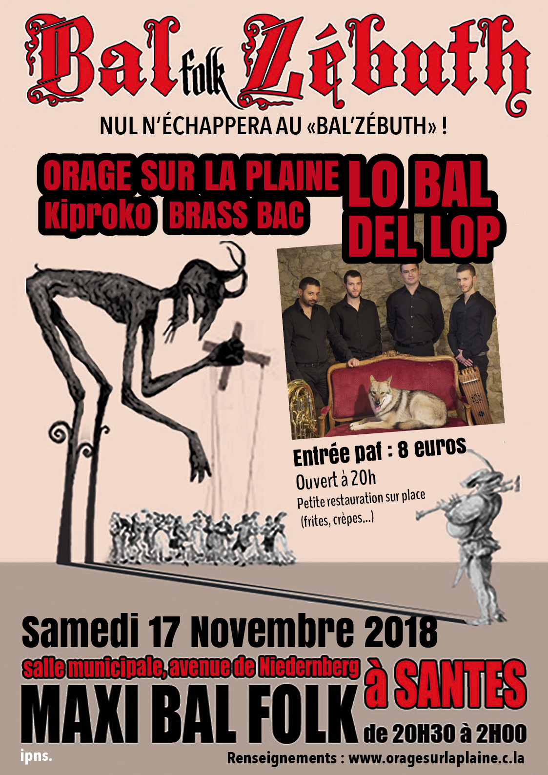 Bal Folk Zebuth : Lo Bal Do Lop + Brass Bac + Orage sur la plaine ...