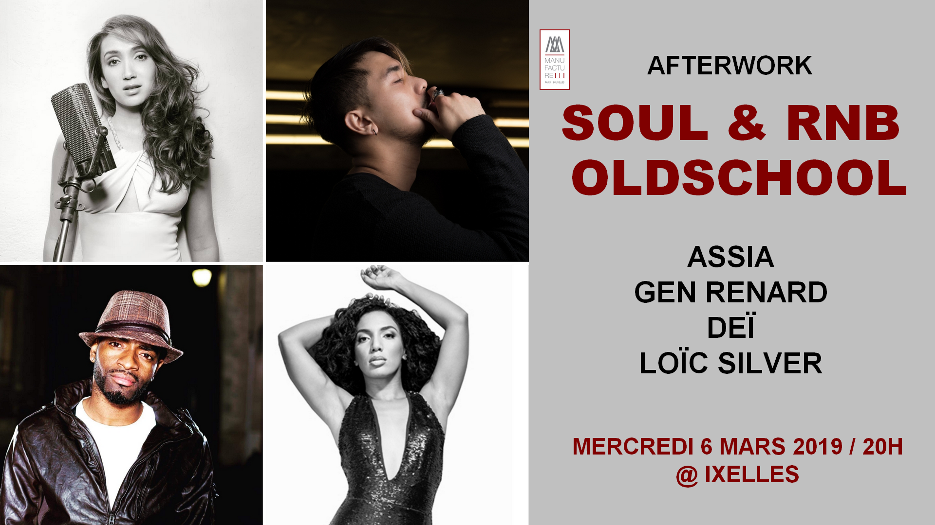 Afterwork Soul & RnB oldschool - Concerts - LillelaNuit.com