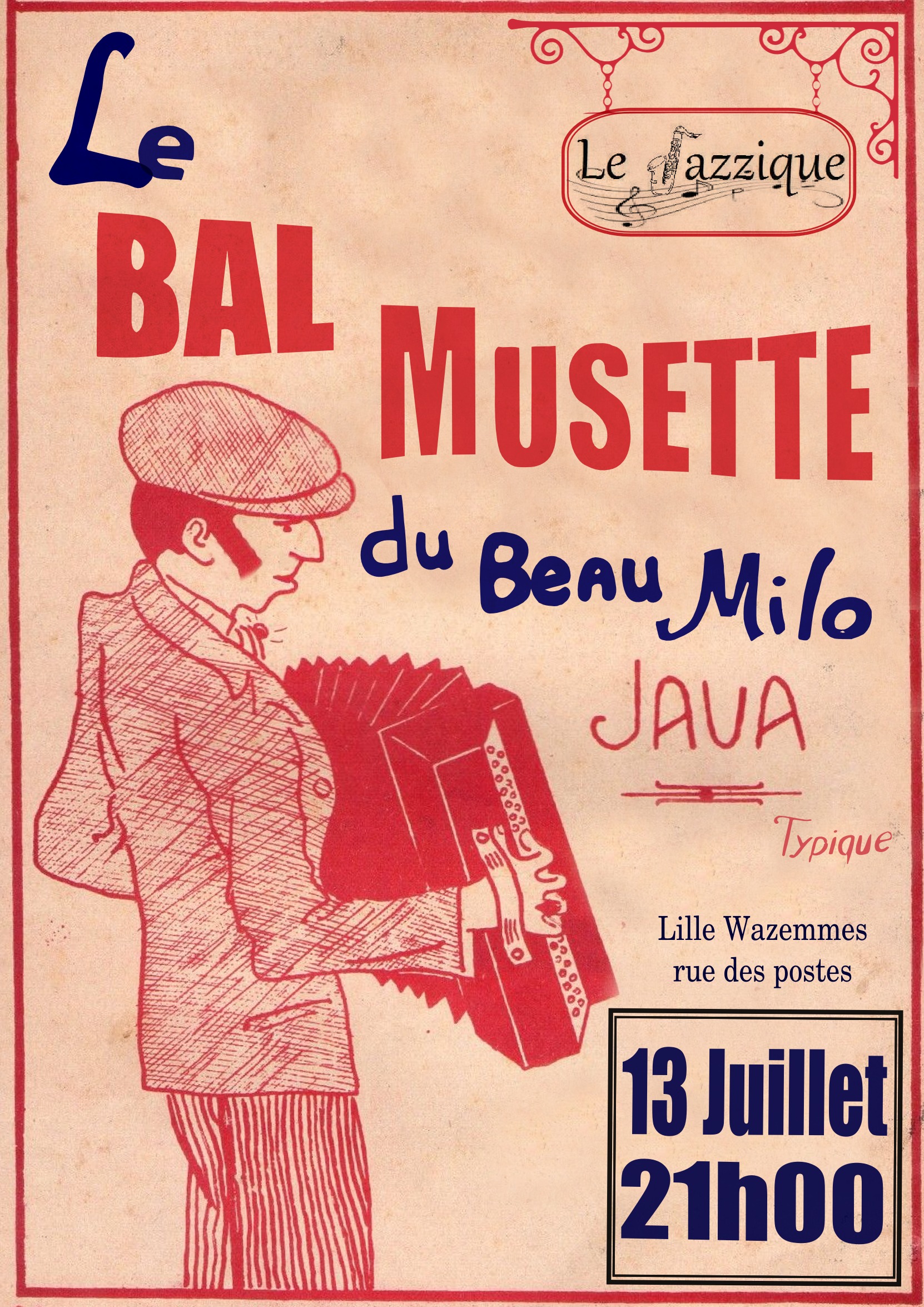 Bal Roots Musette avec le Beau Milo - Concerts - LillelaNuit.com
