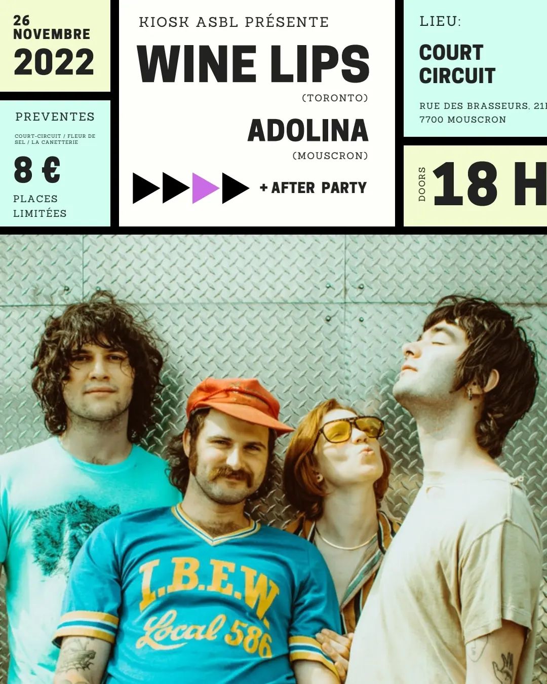 Wine Lips + Adolina - Concerts - LillelaNuit.com