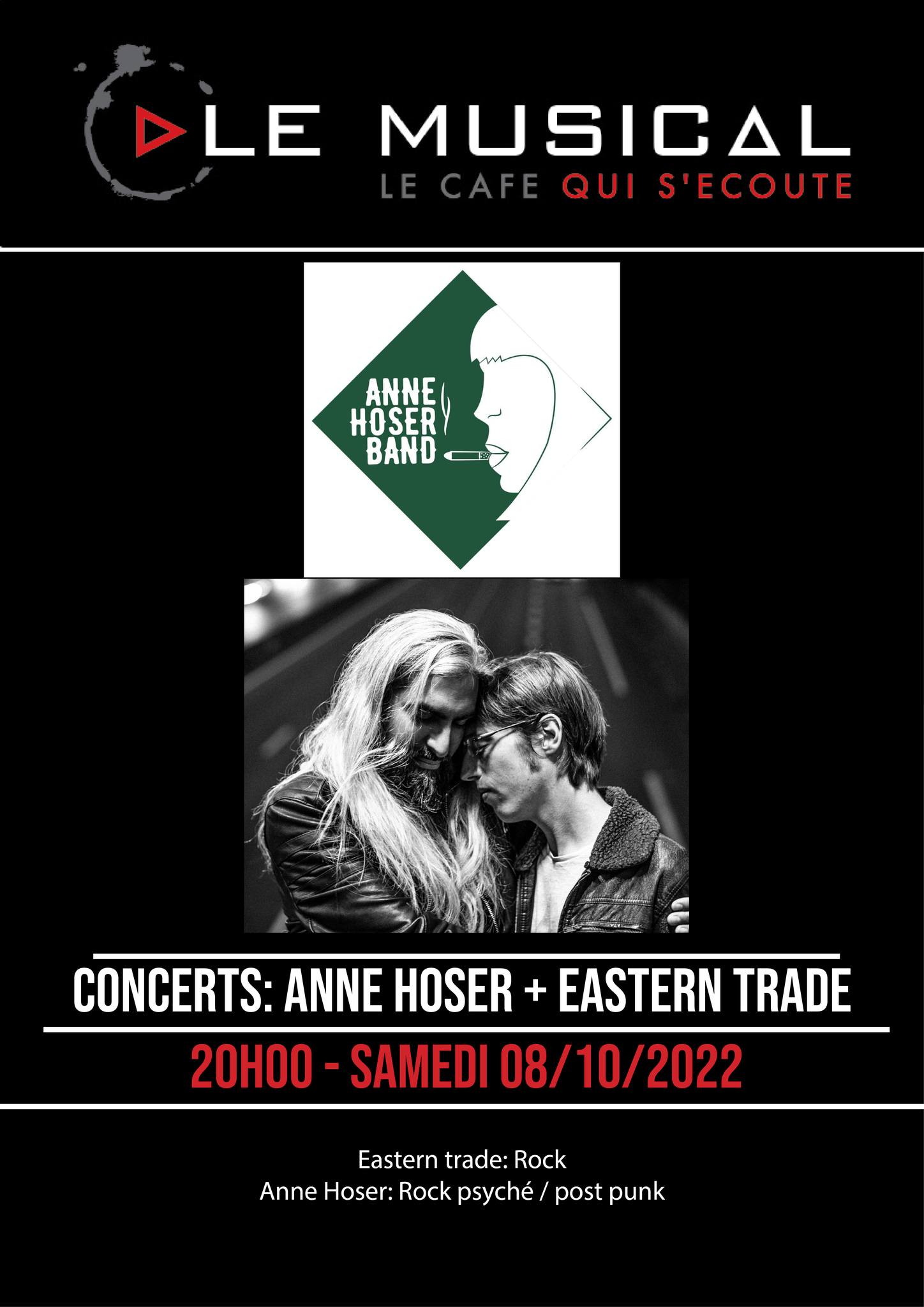 Oliv + Anne Hoser + Eastern Trade - Concerts - LillelaNuit.com