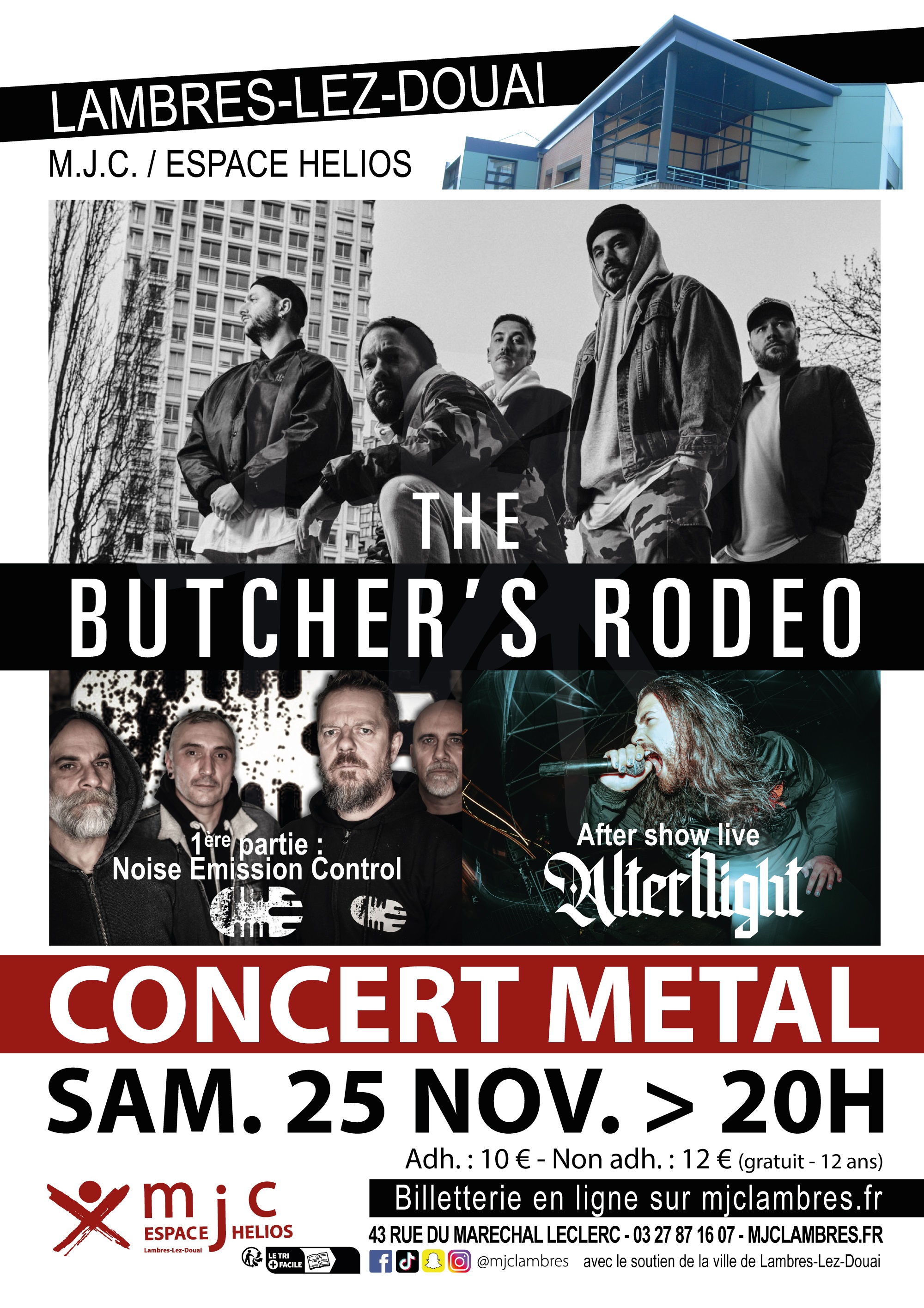 Concert de métal avec The Butcher’s Rodeo + Noise Emission Control ...