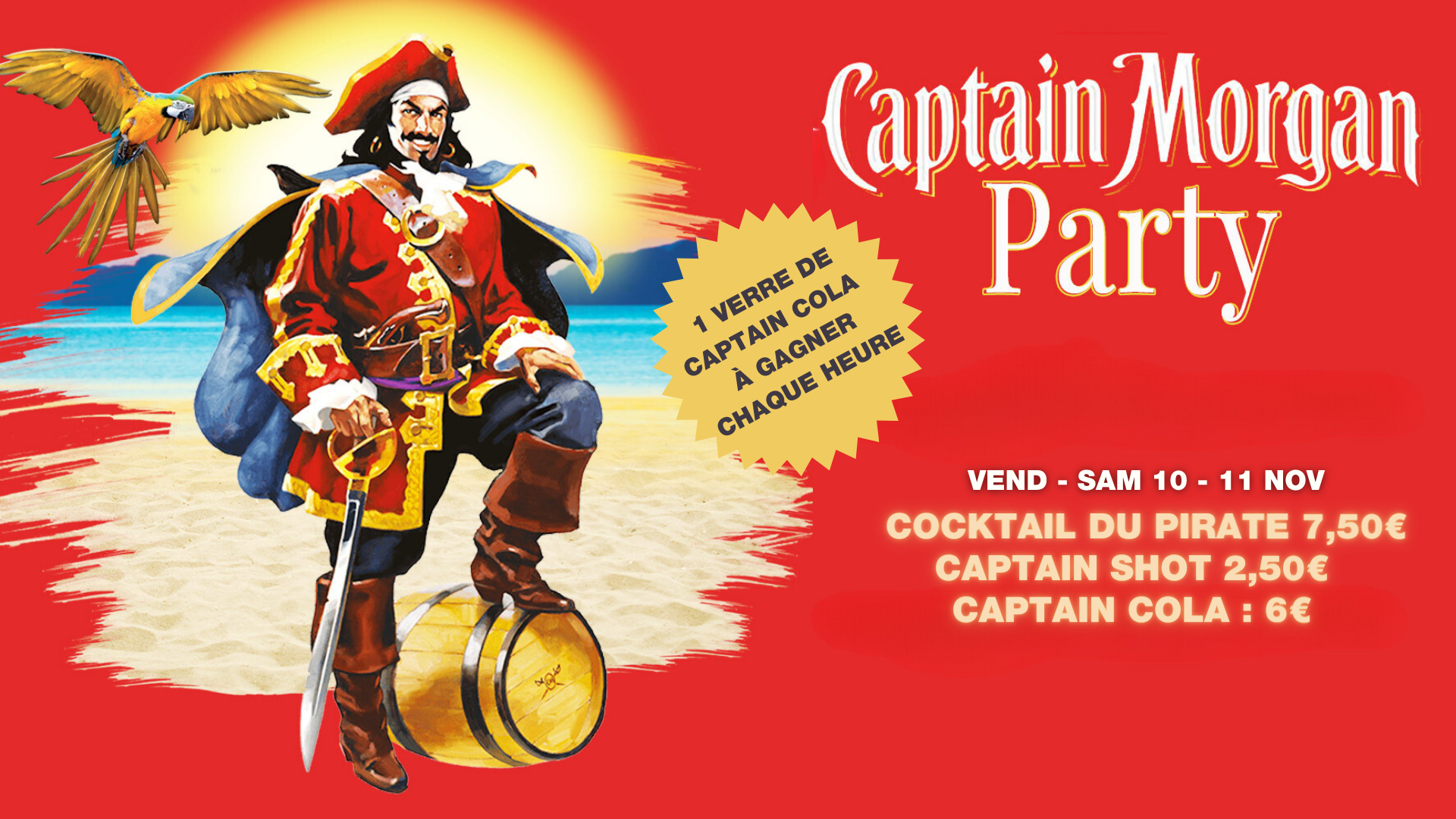 Captain Morgan Party au Fridge Bar - Soirées - LillelaNuit.com