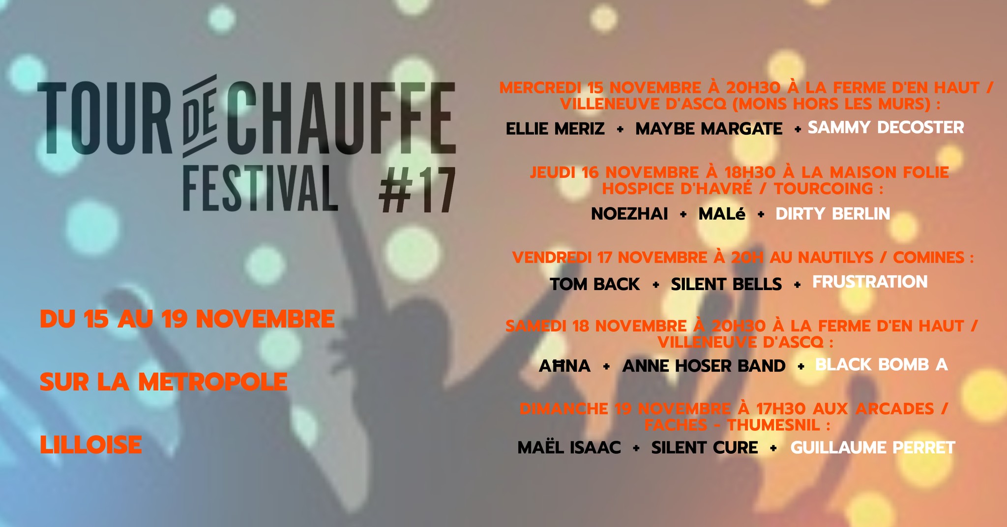 Festival Tour de Chauffe - Ellie Meriz + Maybe Margate + Sammy Decoster ...