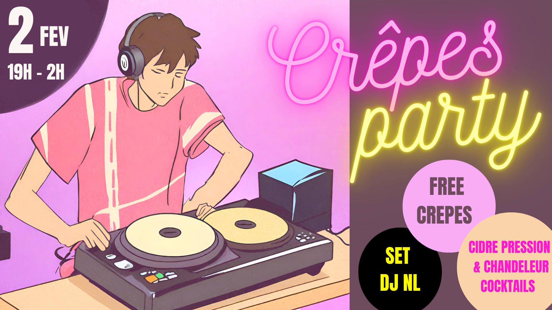 Crêpes Party à la P'tite Place - Soirées - LillelaNuit.com