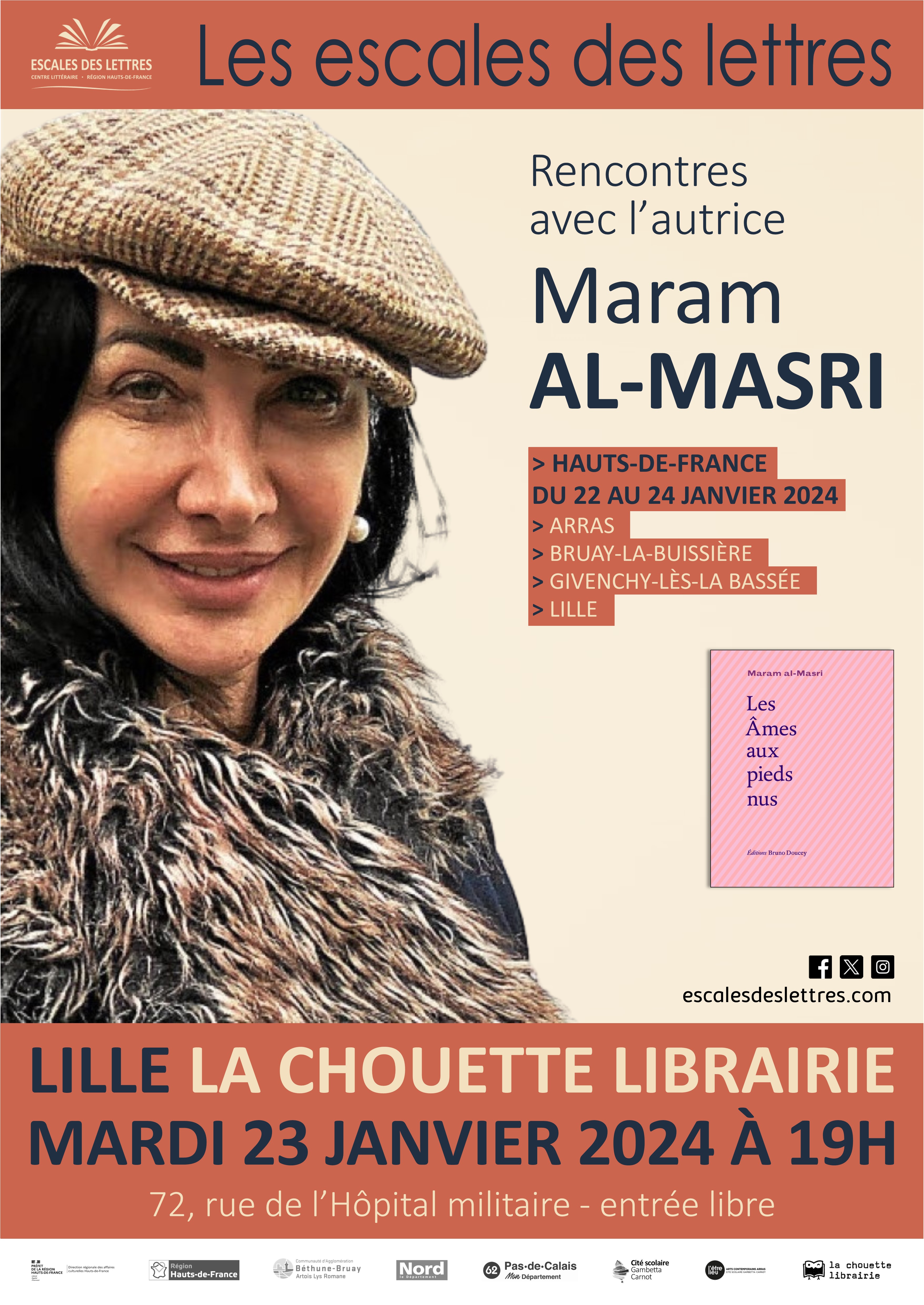 Escales des Lettres avec la poète Maram al-Masri - Soirées ...