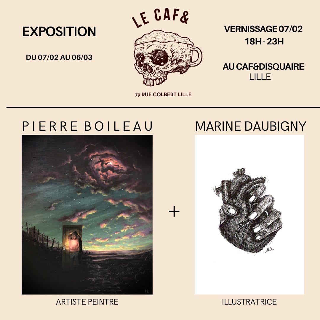 Pierre Boileau et Marine Daubigny- Expositions - LillelaNuit.com